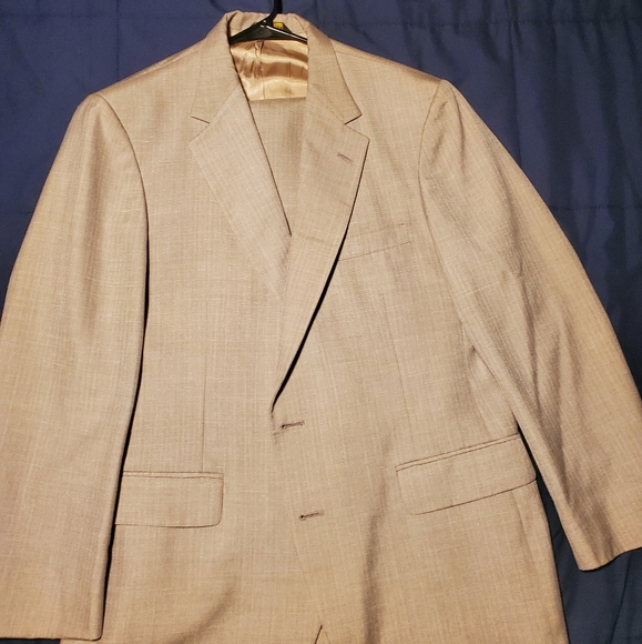 Suits & Blazers | Tan Johnny Carson Suit | Poshmark